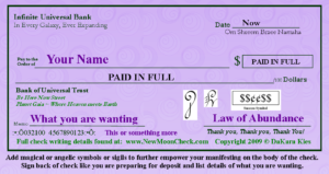 Abundance Checks – New Moon Manifesting Edge