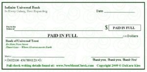 Abundance Checks – New Moon Manifesting Edge